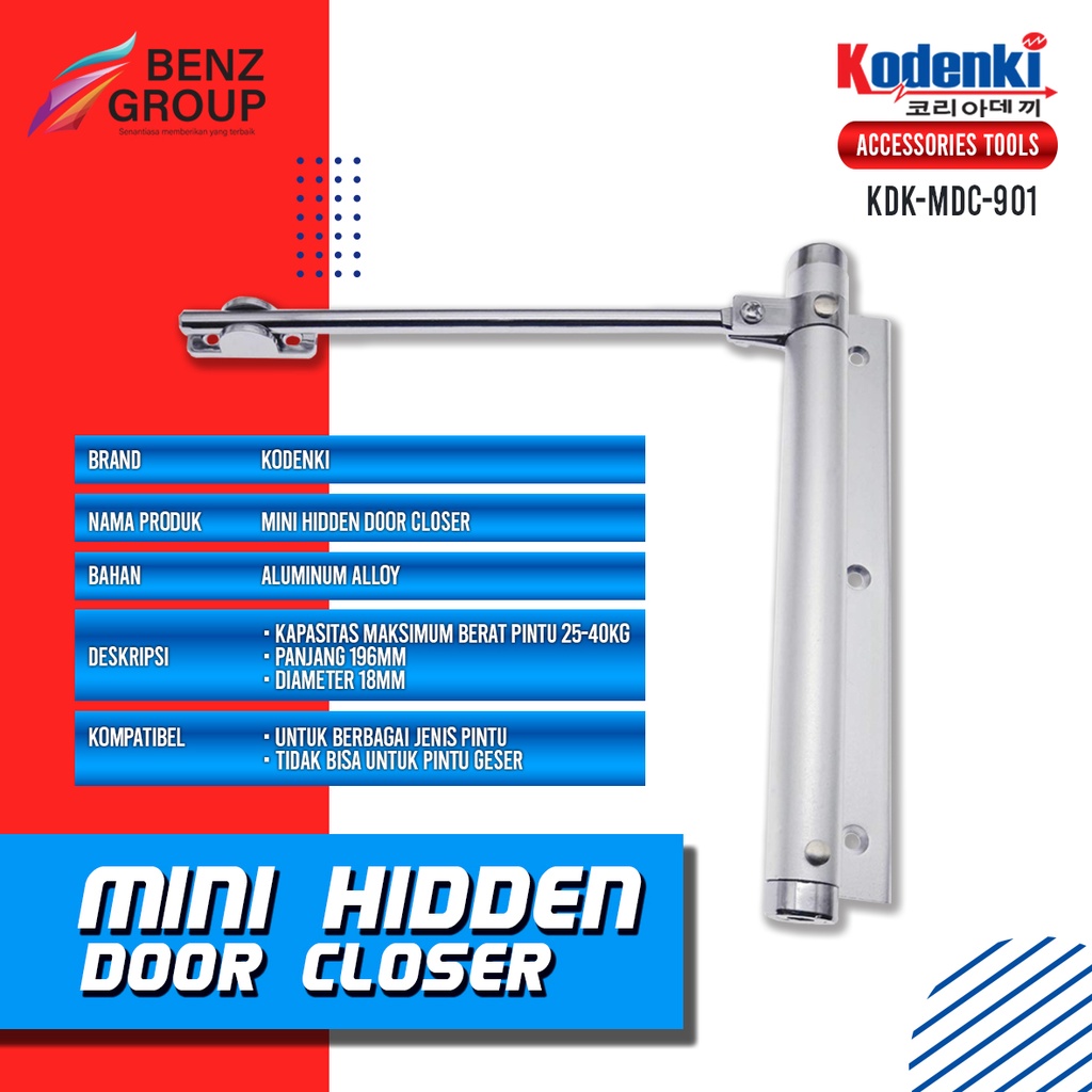 Door closer stick - Automatic door Retainer - hidden mini door closer ...