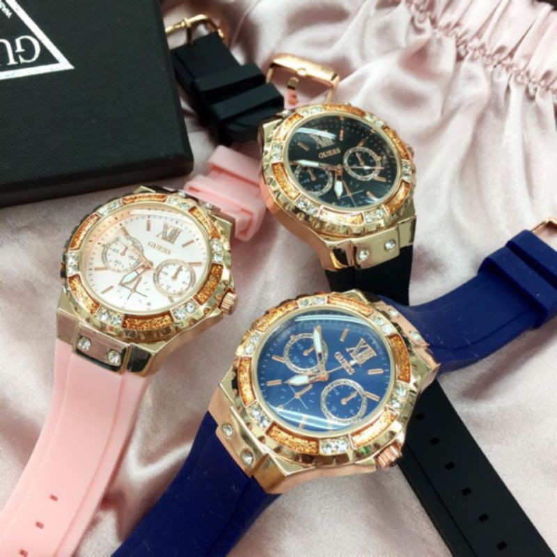 🔥Hot🔥Gu e s s Lady Jam Tangan Diamond ready stock | Shopee Malaysia
