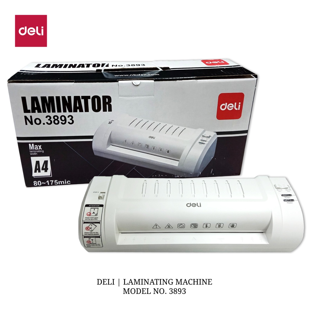Deli Lamination Tool A4 Laminating Machine Model No 3893