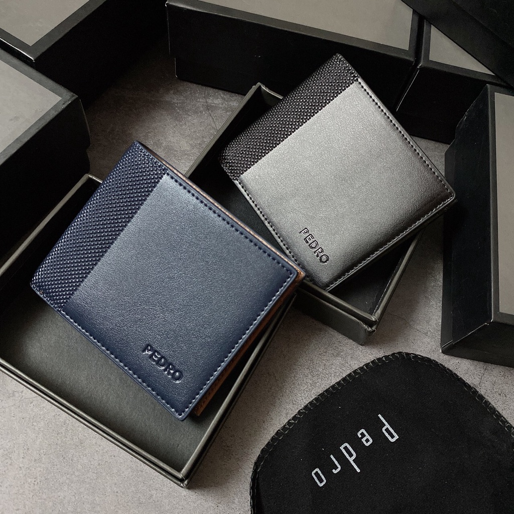 Pedro men's wallet with beautiful leather photo compartment, full box ...