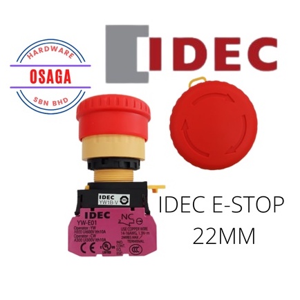 IDEC E-STOP 22MM IDEC E-STOP YW1B-V4E01R | Shopee Malaysia