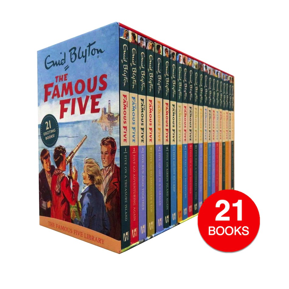[100% original] Enid Blyton The Famous Five: Complete Collection (21 ...