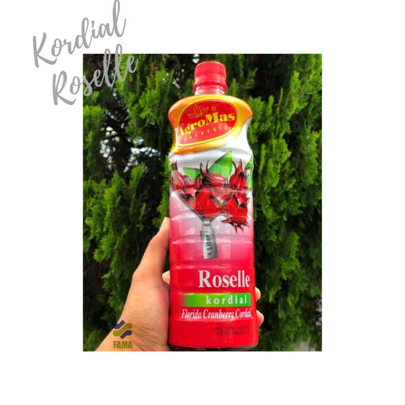 AGROMAS Kordial Sirap dan Kordial Roselle 1 liter Halal | Shopee Malaysia