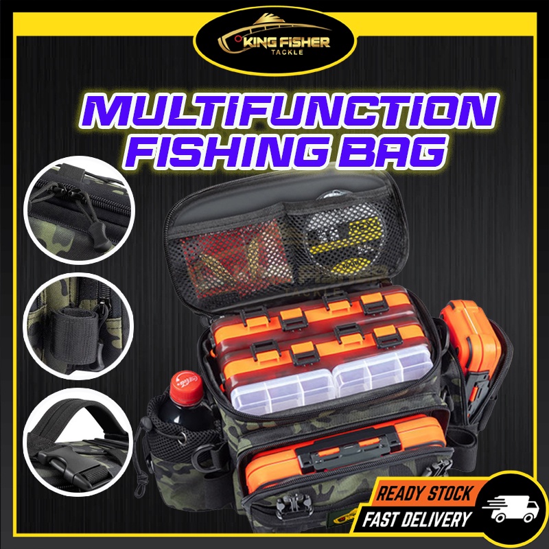 KFT Fishing Bag Beg Pancing Mancing Multifunction Waist Bag Box ...