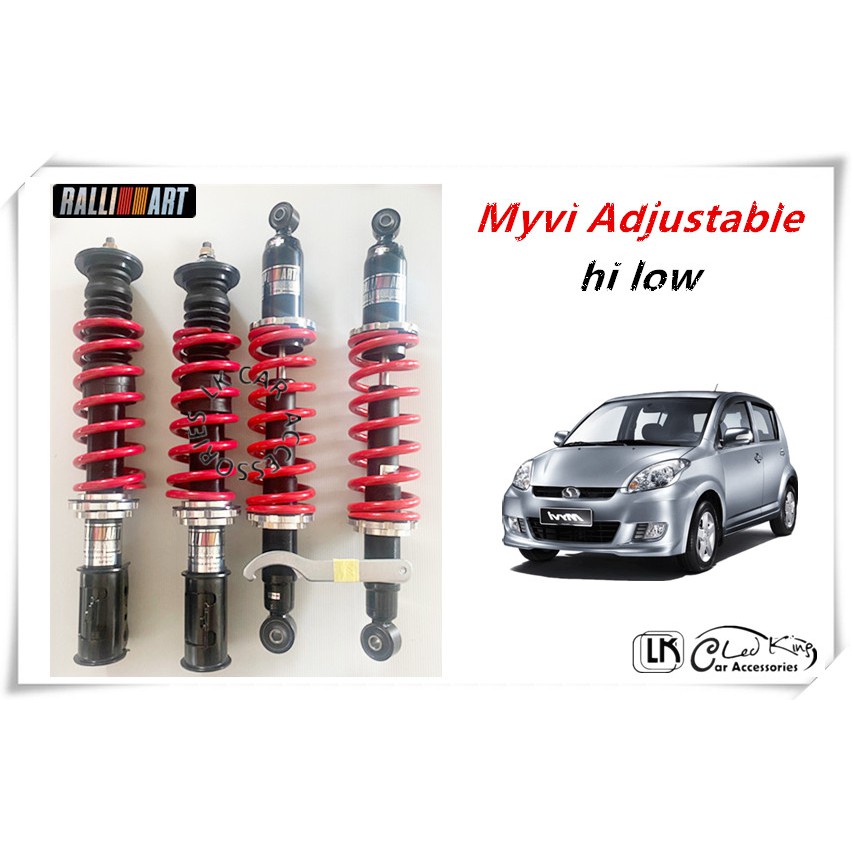 🔥 Ready Stock 🔥 Ralliart Adjustable Myvi SE Icon Suspension Hi Low ...