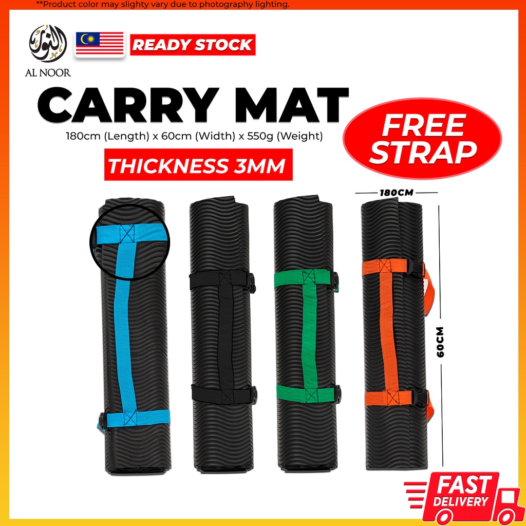 CARRYMAT Camping Tikar Gulung Berclip untuk Hiking Healing Alas ...