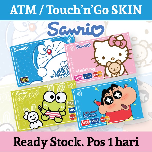 Doraemon Hello Kitty Shin Chan Keroppi Sticker Card (Sticker cover for ...