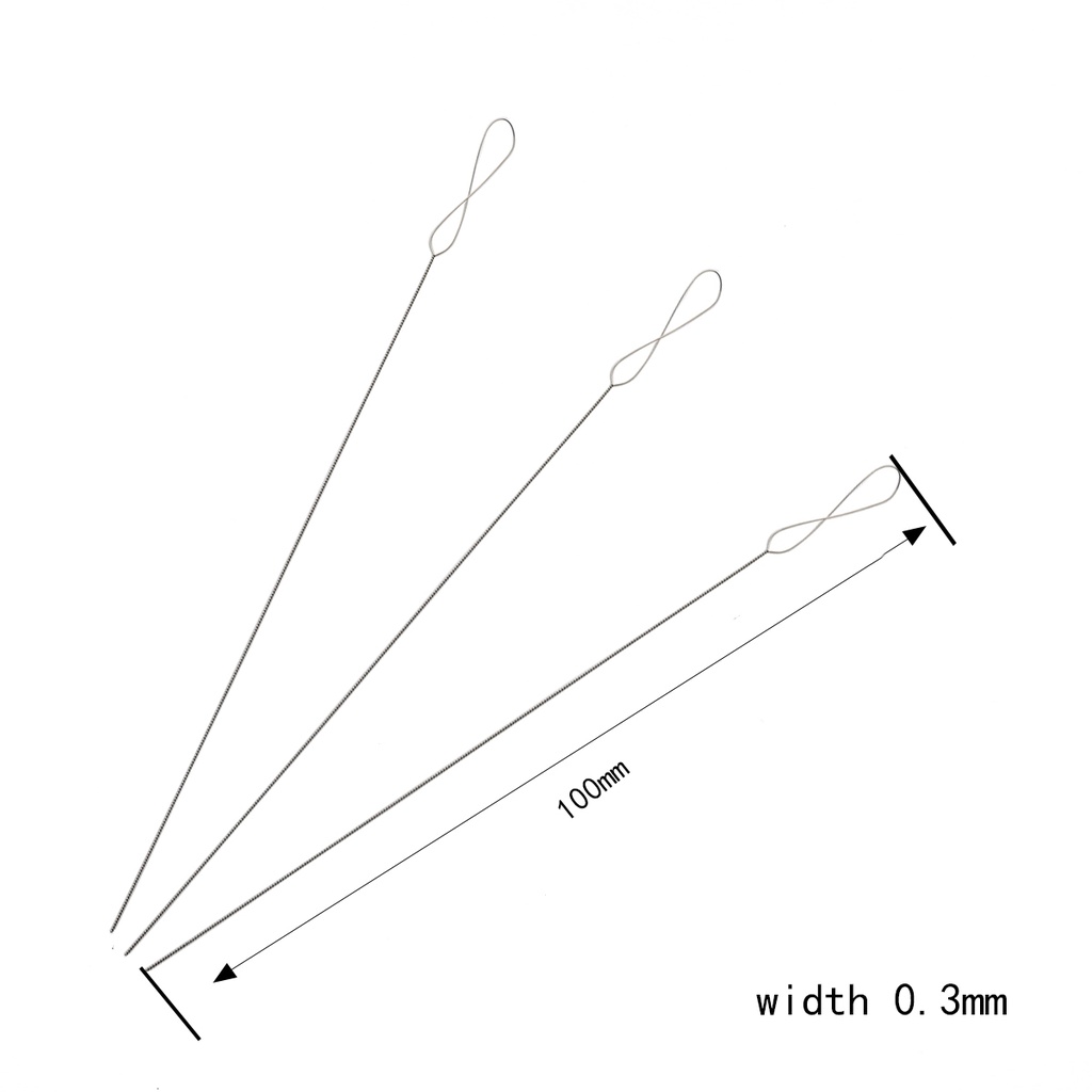 ((1pc) 7 Types Big Eye Opening Needles Twist Shape Beading Needles ...