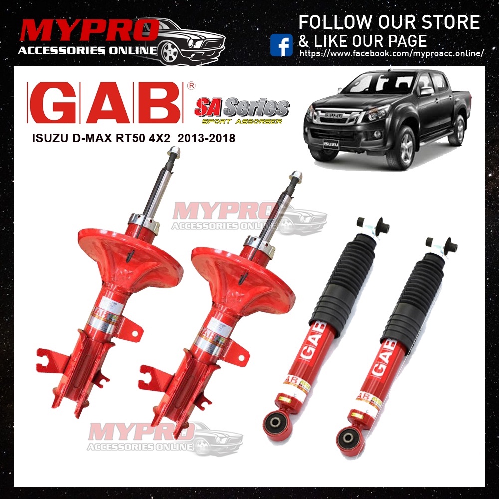 ISUZU D-MAX DMAX RT-50 RT50 2013-2018 🚗 GAB SA Series Heavy Duty Sport ...