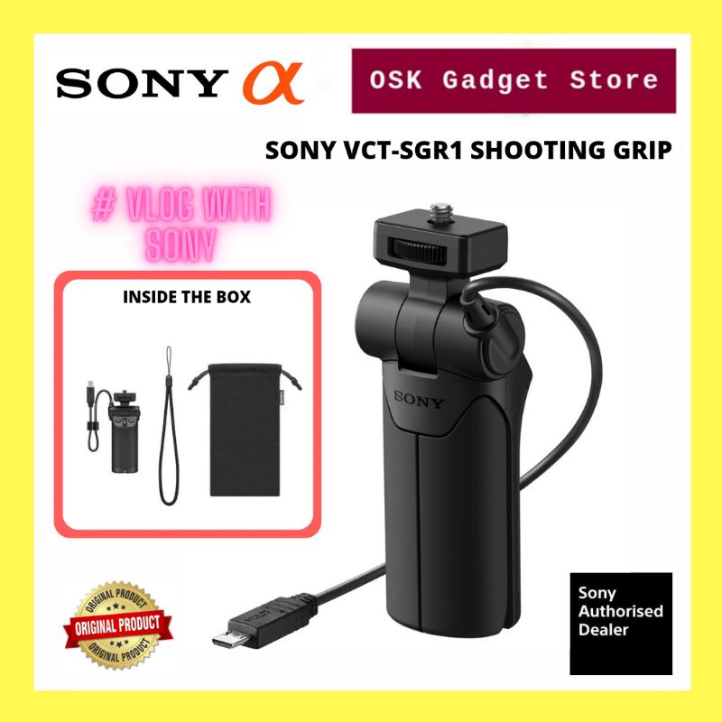 Sony VCT-SGR1 Shooting Grip | Photo & Record Buttons | Zoom Toggle Switch | Shopee Malaysia