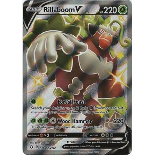 Pokemon TCG Card Game: Rillaboom VMAX - SV106/SV122 | Rillaboom V ...