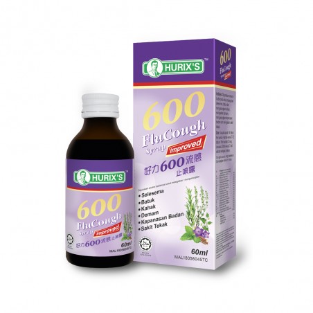 Hurix's 600 Flu Cough Syrup (60ml / 100ml) | Shopee Malaysia