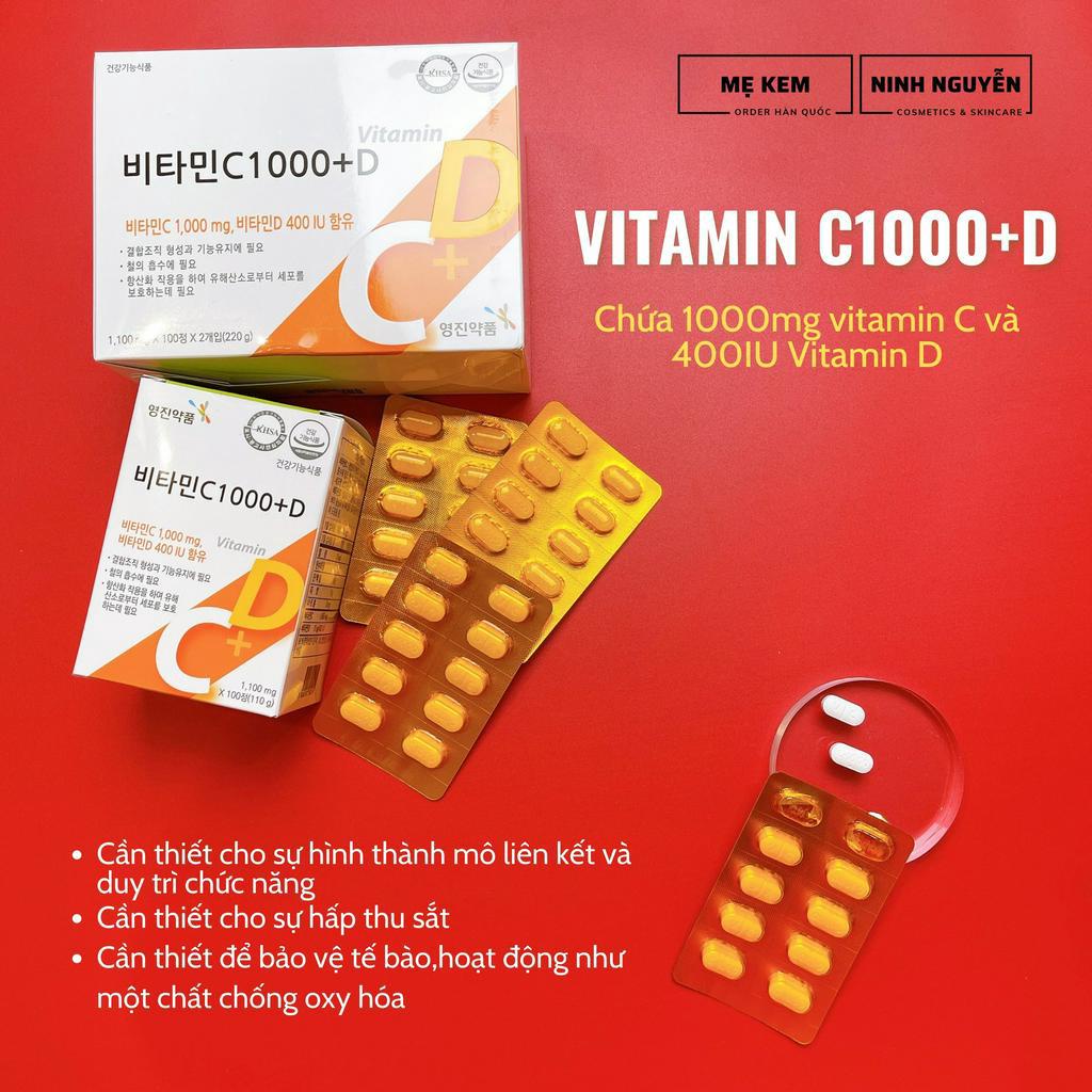 Genuine Korean Vitamin CD 1000mg tablets | Shopee Malaysia