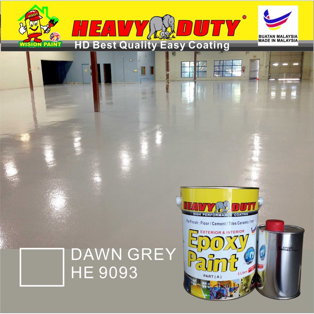 5 Liter EPOXY ( HEAVY DUTY ) Two Pack Epoxy Floor Paint - 4 Liter Epoxy ...