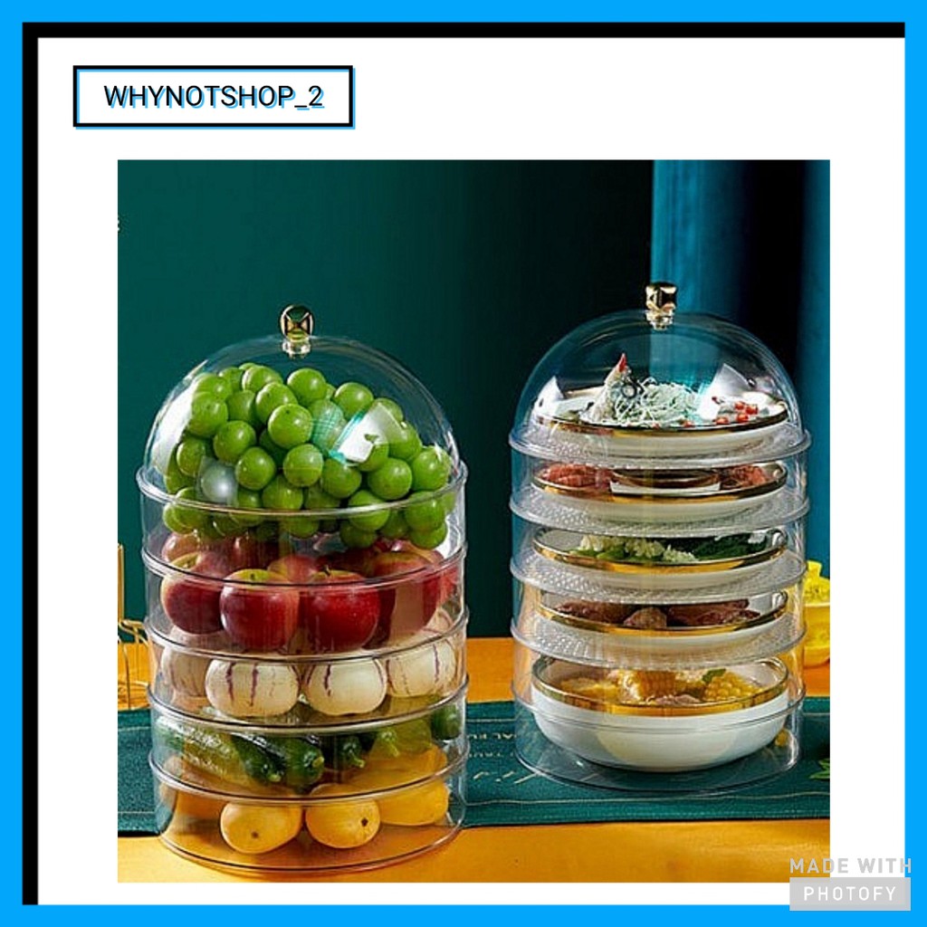 [Ready Stock] Clear Transparent Food Cover Food Storage Cake Snack ...