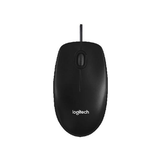 Logitech M100r Wired USB Mouse, 3-Buttons, Ambidextrous PC / Mac ...