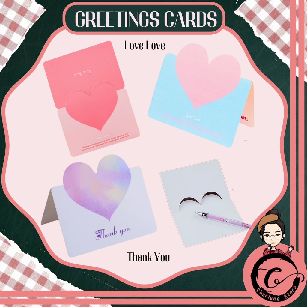 [Ready Stock] Love Card Kad Hati Kad Ucapan Gift Card Greeting Best ...