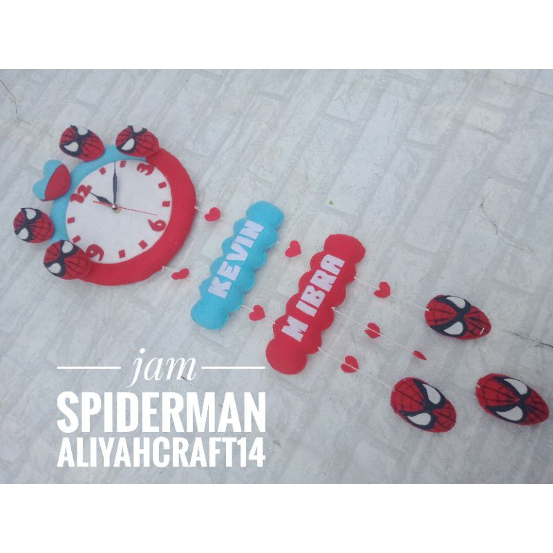 Spiderman Character Wall Clock/Flannel Clock | Shopee Malaysia