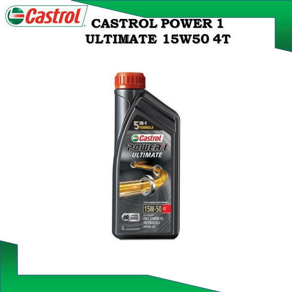 CASTROL POWER 1 ULTIMATE 4T 15W50 (1 LITER) FOR SPORT BIKES Minyak ...