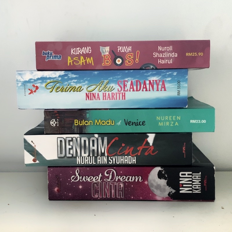 Preloved Novel Nina Kamal, Nurol Shazlinda Hairul, Nina Harith, Nureen ...