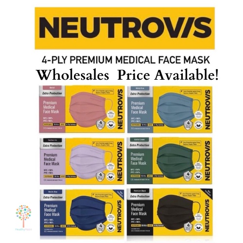 READY STOCK! NEUTROVIS Premium Medical Face Mask 50pcs 4Ply TYPE IIR ...
