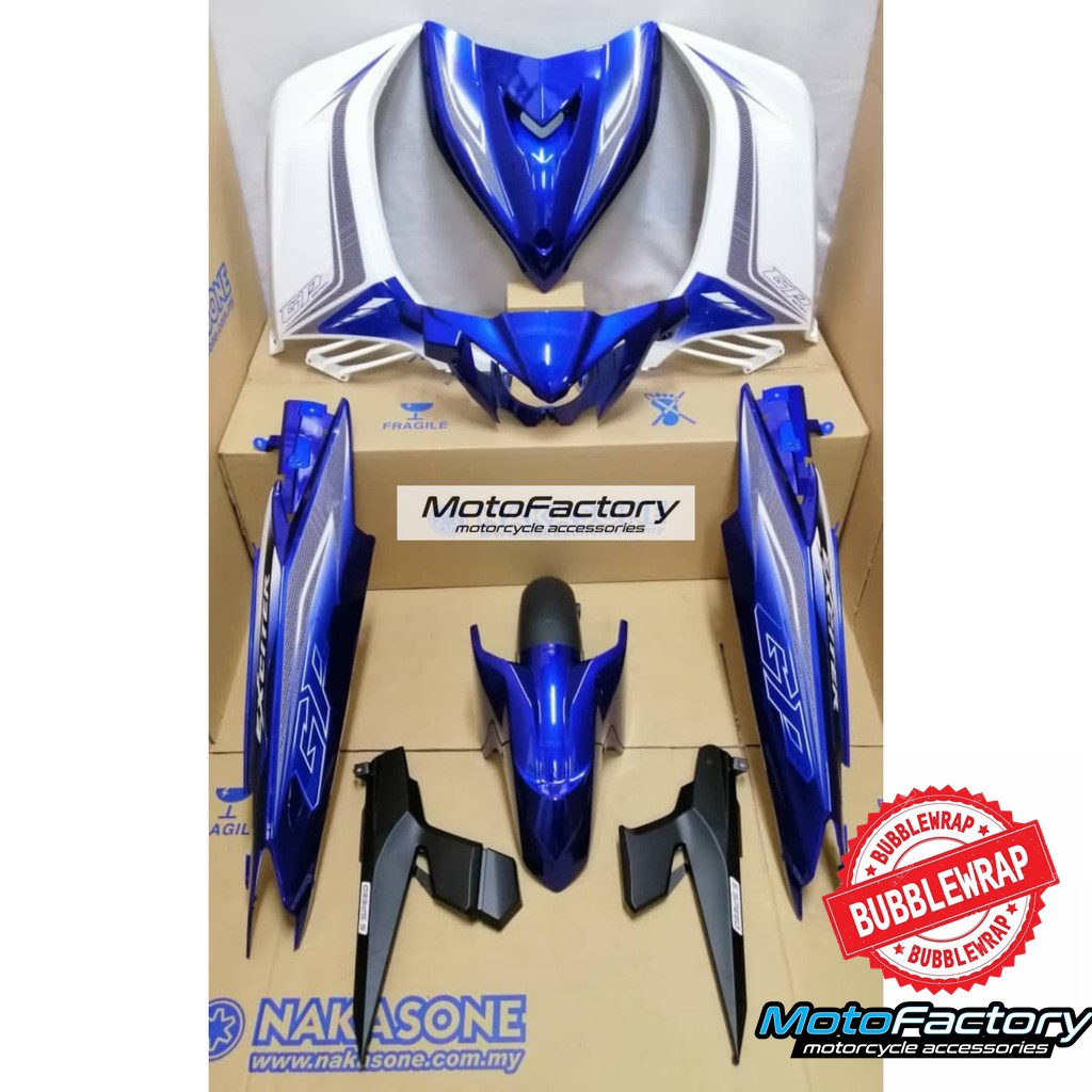 YAMAHA LC V2 LC V4 LC V6 BODY COVERSET TANAM STICKER EXCITER GP BLUE ...