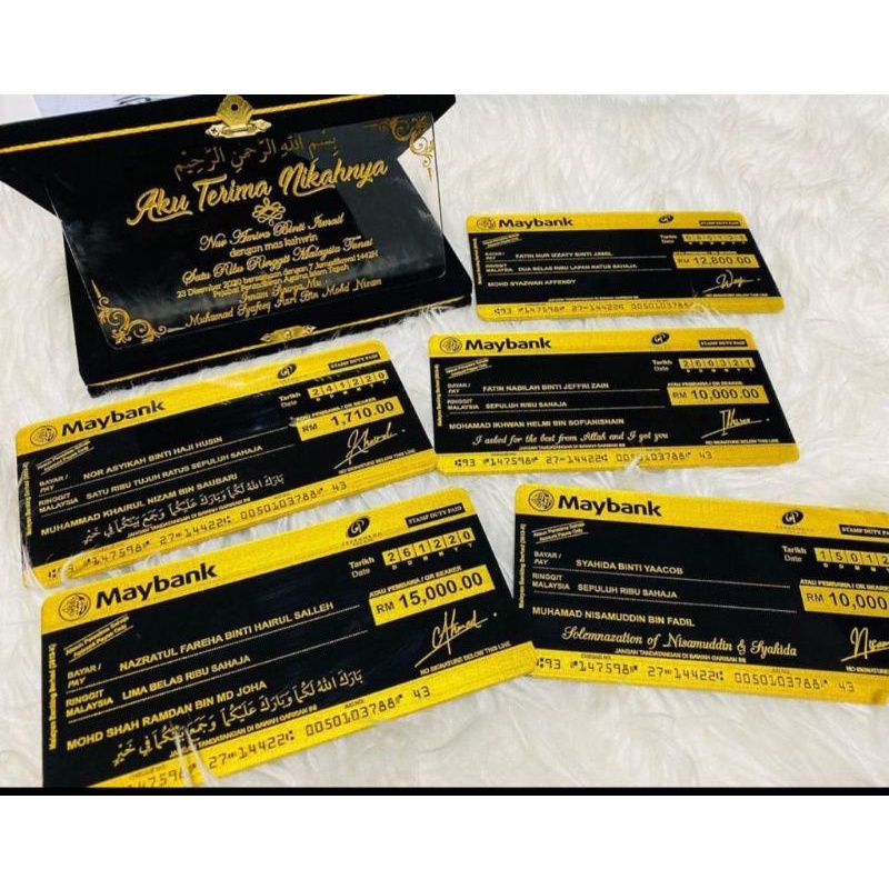 Mockup Cheque Hantaran | Shopee Malaysia