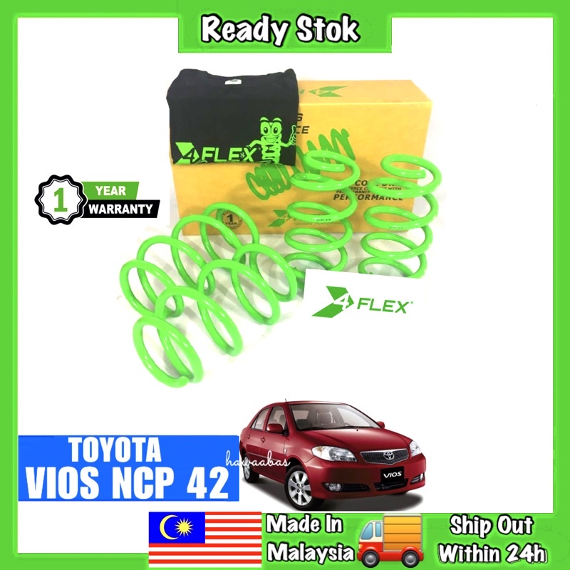 TOYOTA VIOS NCP42 & NCP93 SPRING SPORT 4FLEX FAST SHIPPING | Shopee ...