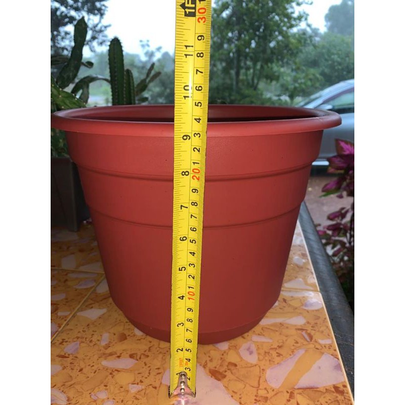 FLOWER POT / PASU PLASTIK BESAR 30CM | Shopee Malaysia