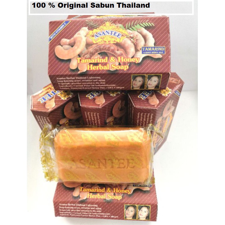 💎ORIGINAL Sabun ASANTEE Asam Jawa / ASANTEE Tamarind & Honey herbal ...