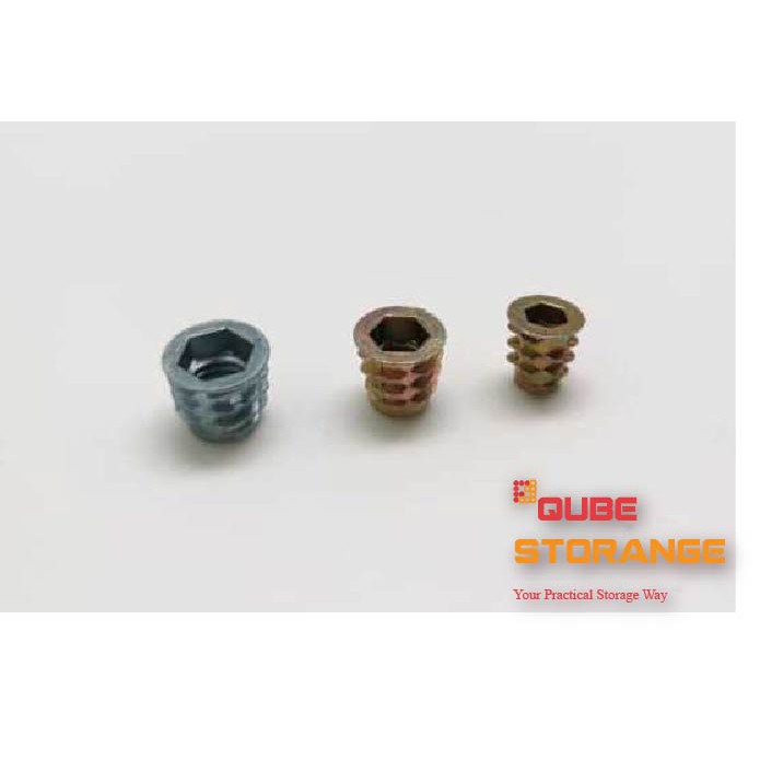 D Nut Wood Insert Interface Screws Hexagon Head Nuts Furniture Bolt ...