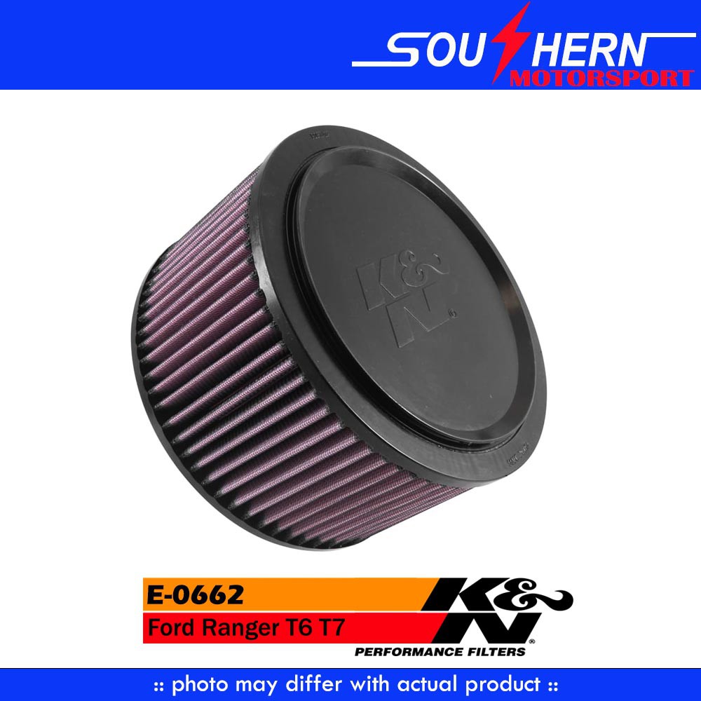 K&N FORD RANGER T6 T7 / MAZDA BT-50 2.2L 3.2L REPLACEMENT AIR FILTER E ...