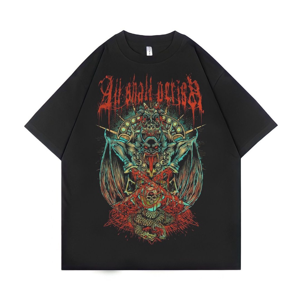 Psycho Crucify "All Shall Perish" Oversized T-Shirt | Black | Oversize ...
