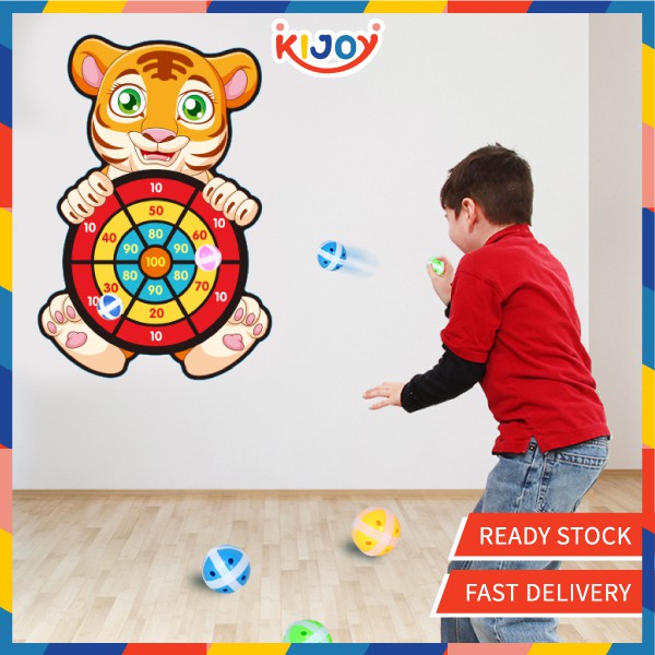 Kijoy Children Target Toy Dart Board Set Ball Target Game Play Set Good ...