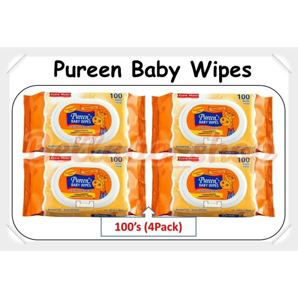 Pureen Baby Wipes Fragrance Free 80's | Shopee Malaysia