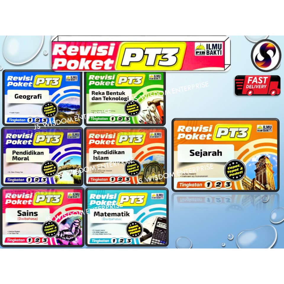 [js] buku nota padat: revisi poket pt3 kssm mat,sc,sej,geo,moral,rbt ...