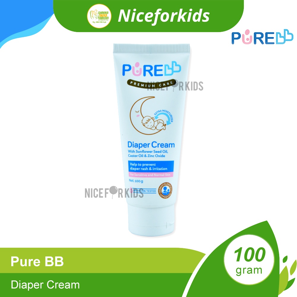 Pure Baby Diaper Cream/Pure BB Baby Diaper Rash Cream 100 GR | Shopee ...
