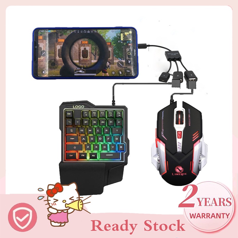 Gaming Converter/Wired Gaming Keypad Ergonomic One-handed Keyboard With ...