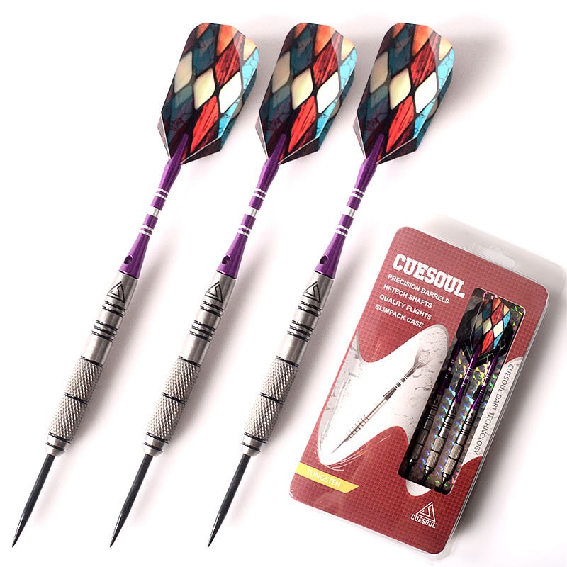 CUESOUL 95% Tungsten Steel Tip Dart Set 24g Professional Steel Tip ...