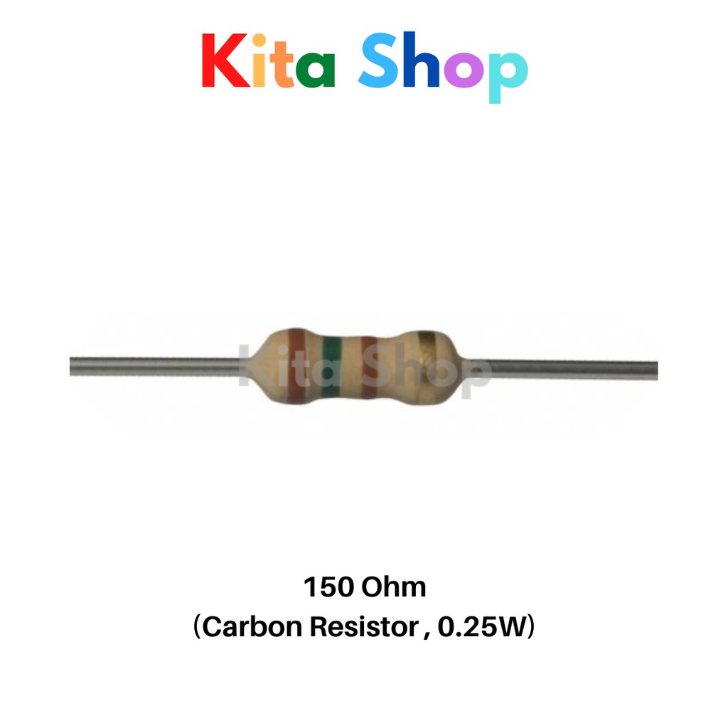 Resistor 150 Ohm (Carbon - 0.25W) | Shopee Malaysia