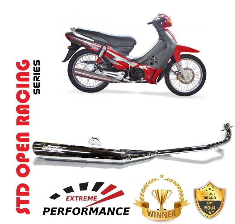 KRISS 100 110 Ekzos Std Racing Open kriss100 kriss110 Exhaust exzos EPOWER BERANG Modenas ...