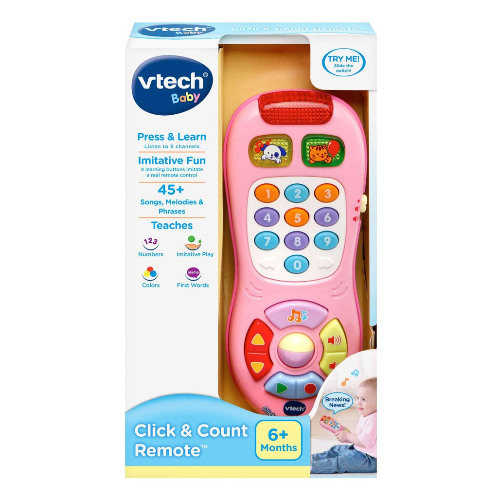🔥Ready Stock🔥 VTech Click and Count Remote - Pink | Shopee Malaysia