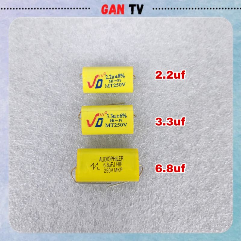 2.2uf/3uf/3.3uf/4.7uf/6.8uf 250V Speaker Frequency Capacitor Divider ...