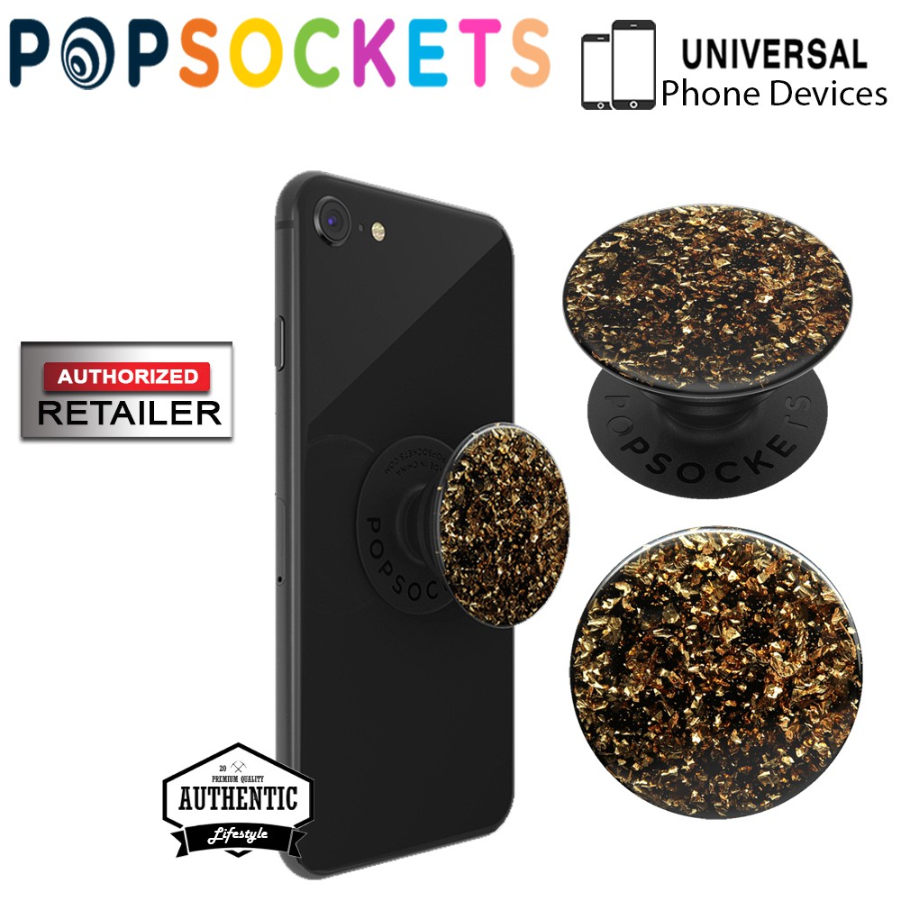 PopSockets PopGrip Swappable Premium ( Foil Confetti Gold ) ( Barcode : 842978158297 ) | Shopee ...