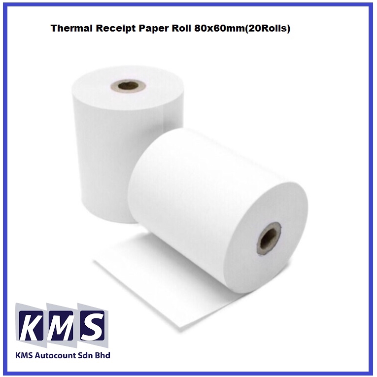 Thermal Receipt Paper Roll 80x60mm(20Rolls) | Shopee Malaysia