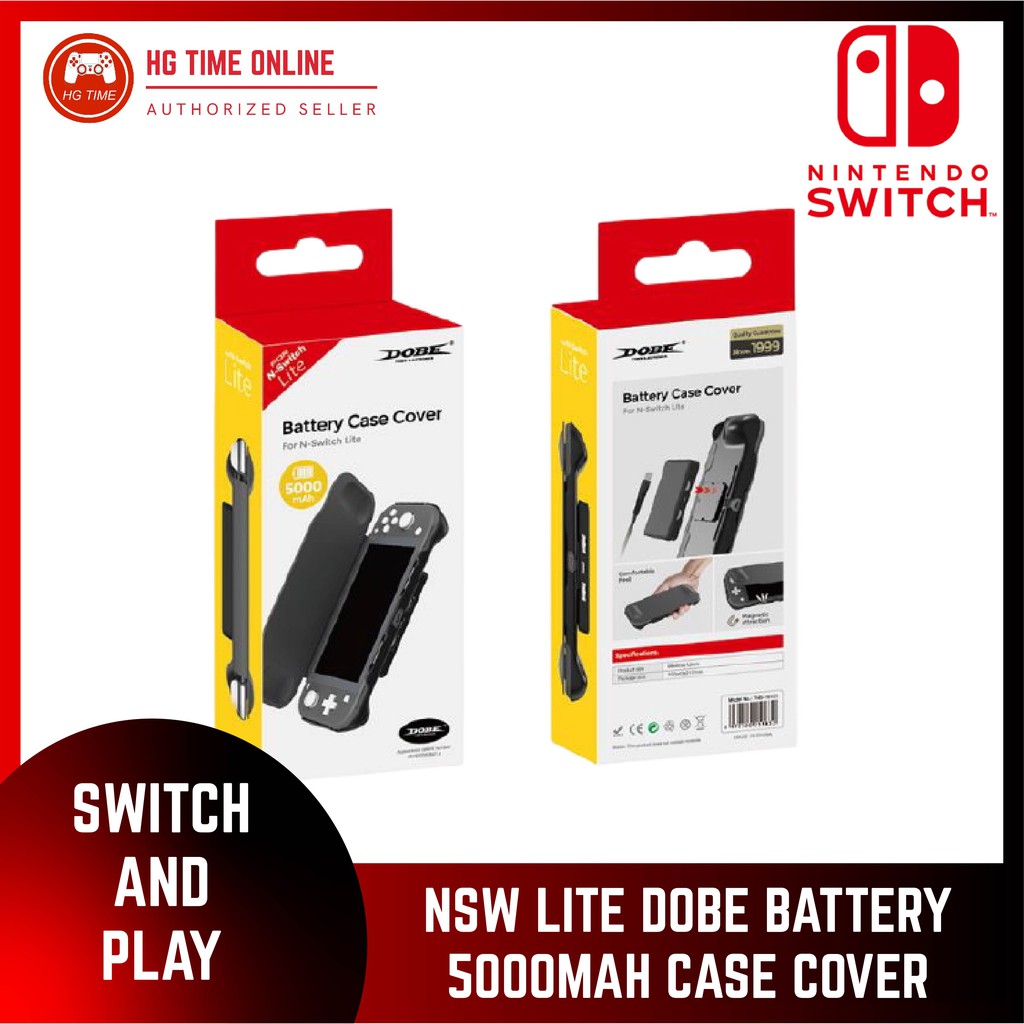 Dobe NSW Nintendo Switch Lite Battery Case Cover (5000mAh) | Shopee ...