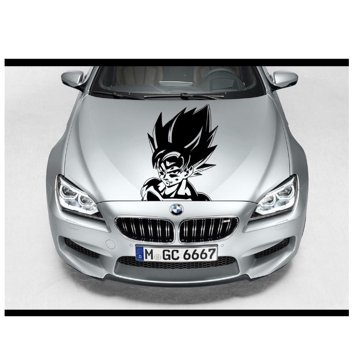 70cmX55.8cm GOKU Dragon Ball Z Hood Car Decal Race Sports Grpahic Art ...