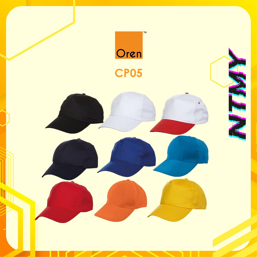 NTMY Oren Sport Baseball 5-Panel Polyester Cap Velcro Stripe Unisex ...