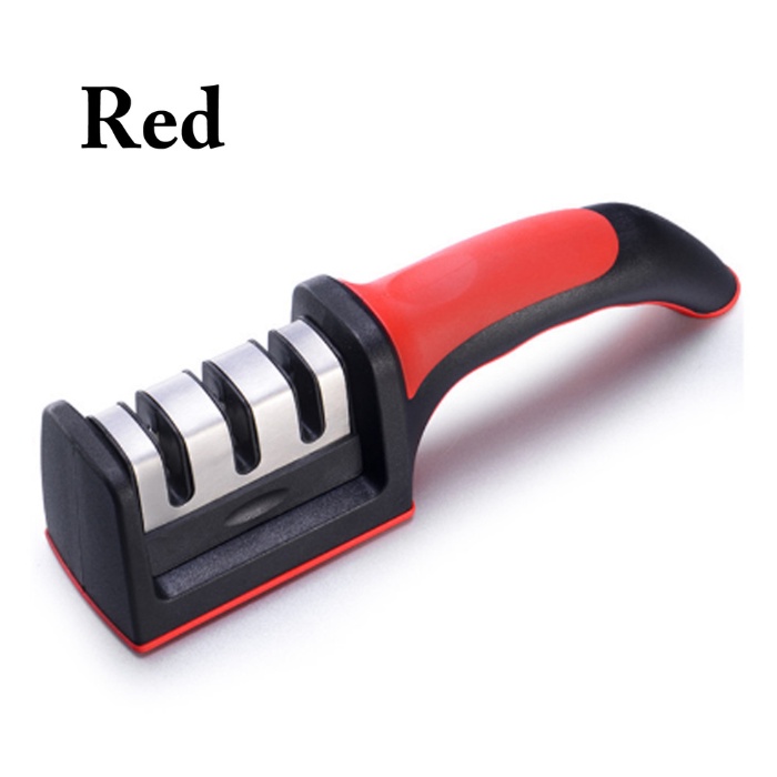 Knife Sharpener 3 Stages Stainless Steel Kitchen Tools Pengasah Pisau ...
