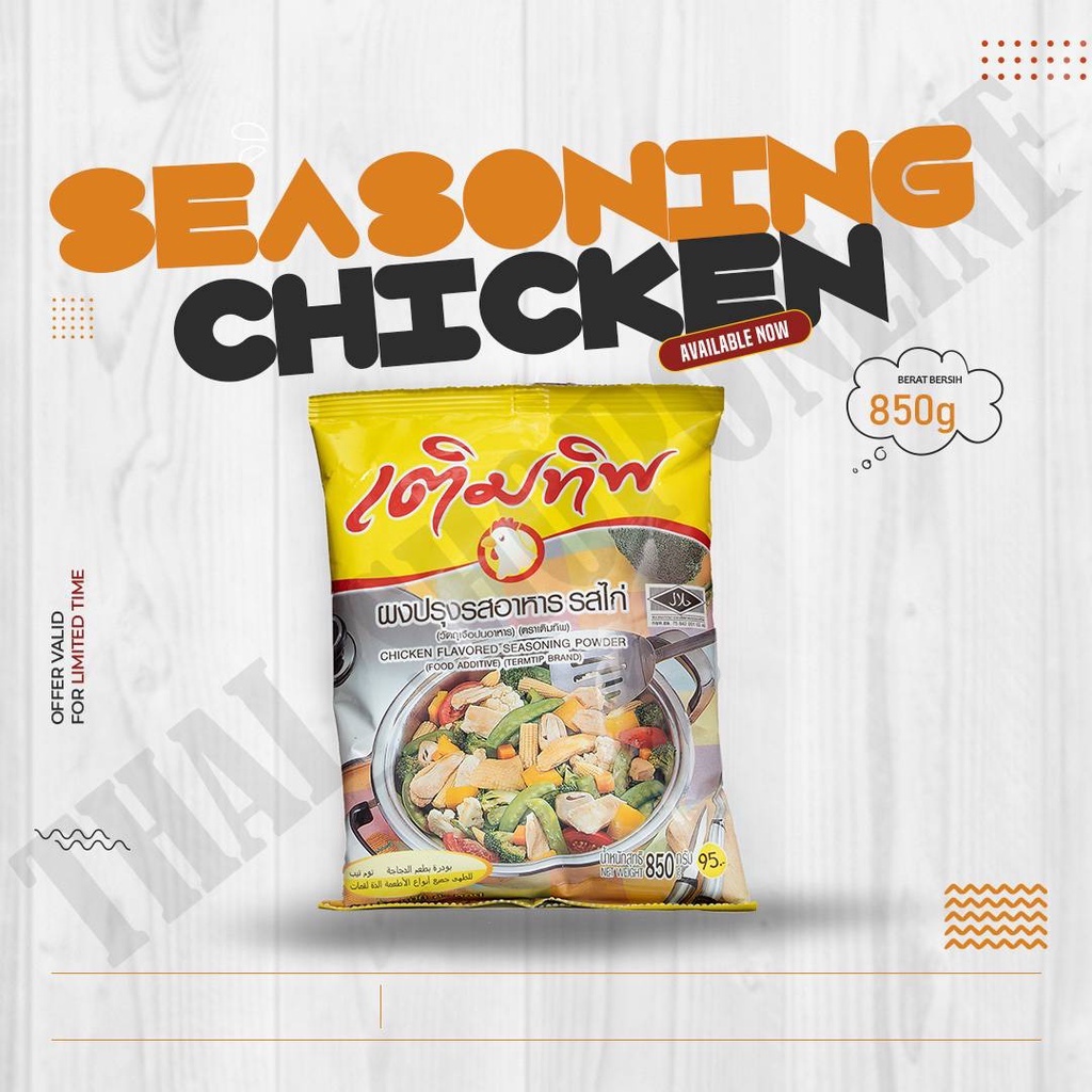 Serbuk Perasa Ayam Termtip Original Seasoning Chicken Flavoured 800gram ...